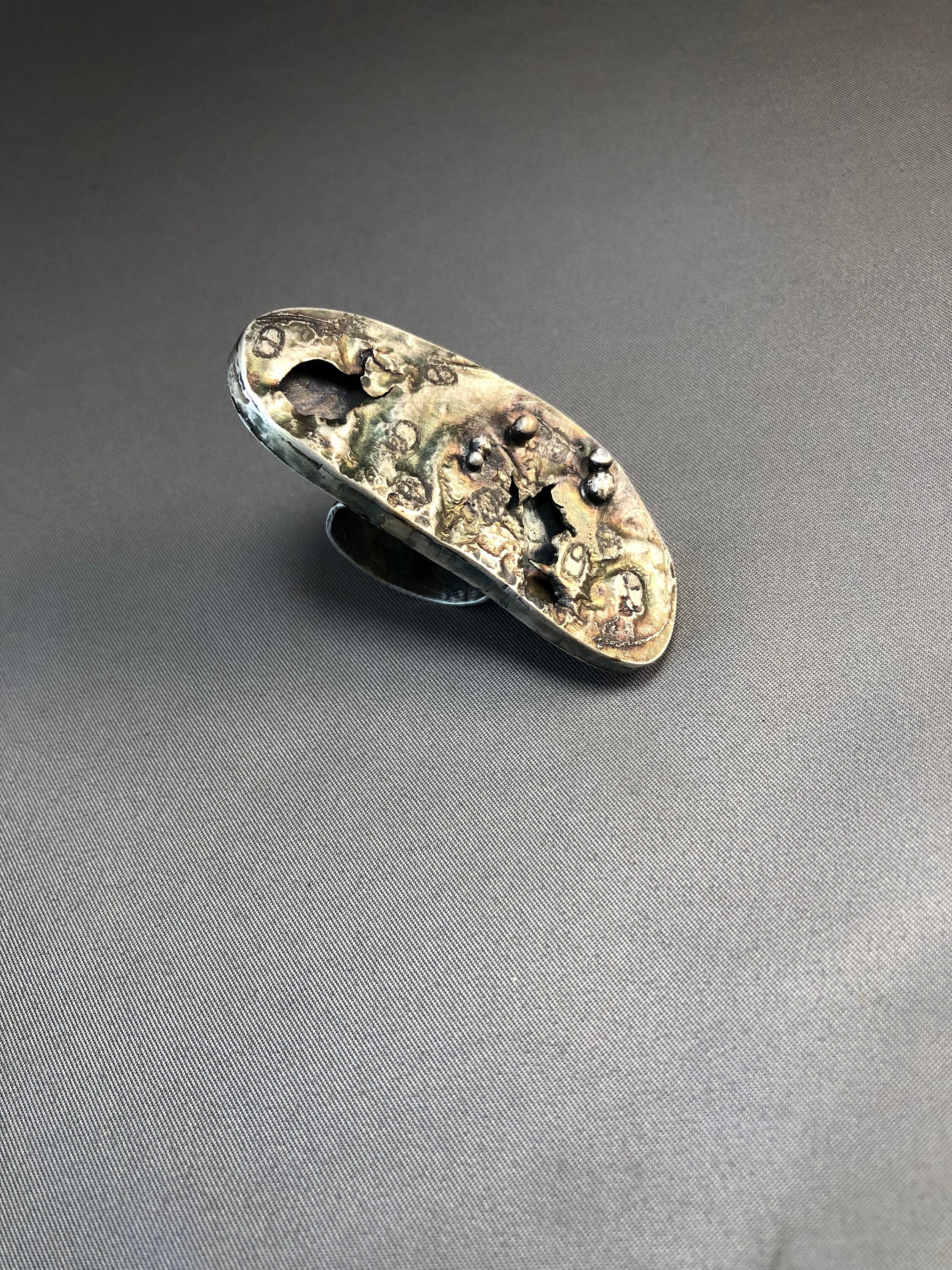 Sterling Silver Hollow Form Ring - Etsy Sweden