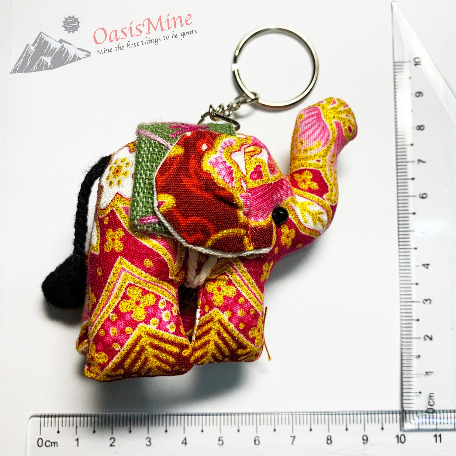 7PCS Mixed Color Handmade Thai Miniature Elephant Keychain - Etsy