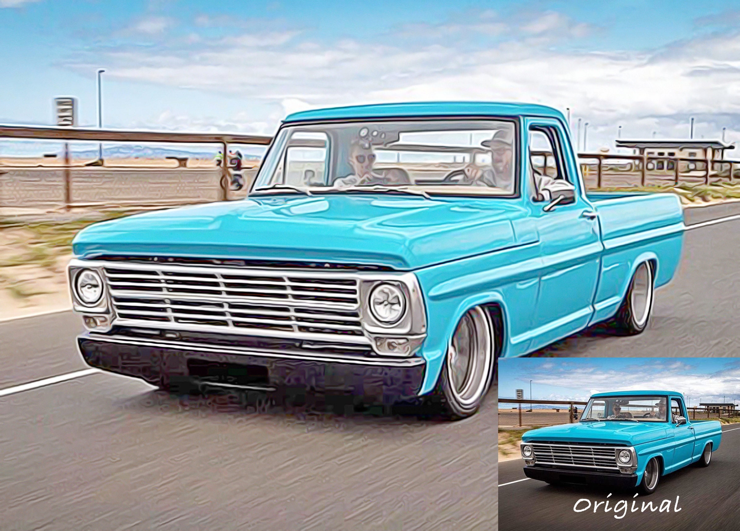 Custom Truck PaintingPickup Truck Art Truck Wall Art Truck | Etsy