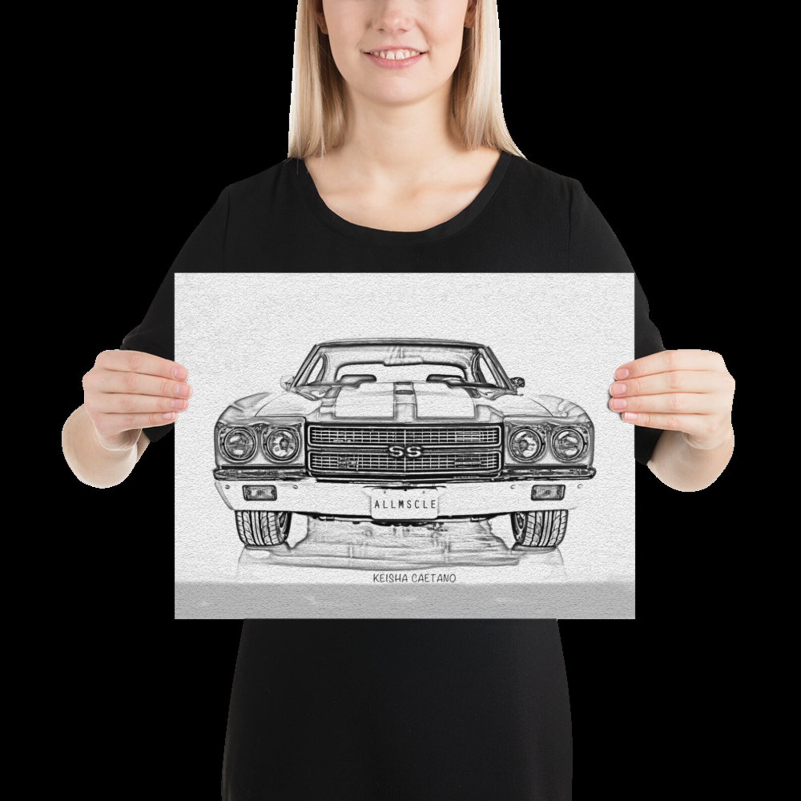 1970 Chevy Chevelle Drawing Chevy Chevelle Classic Car Art - Etsy
