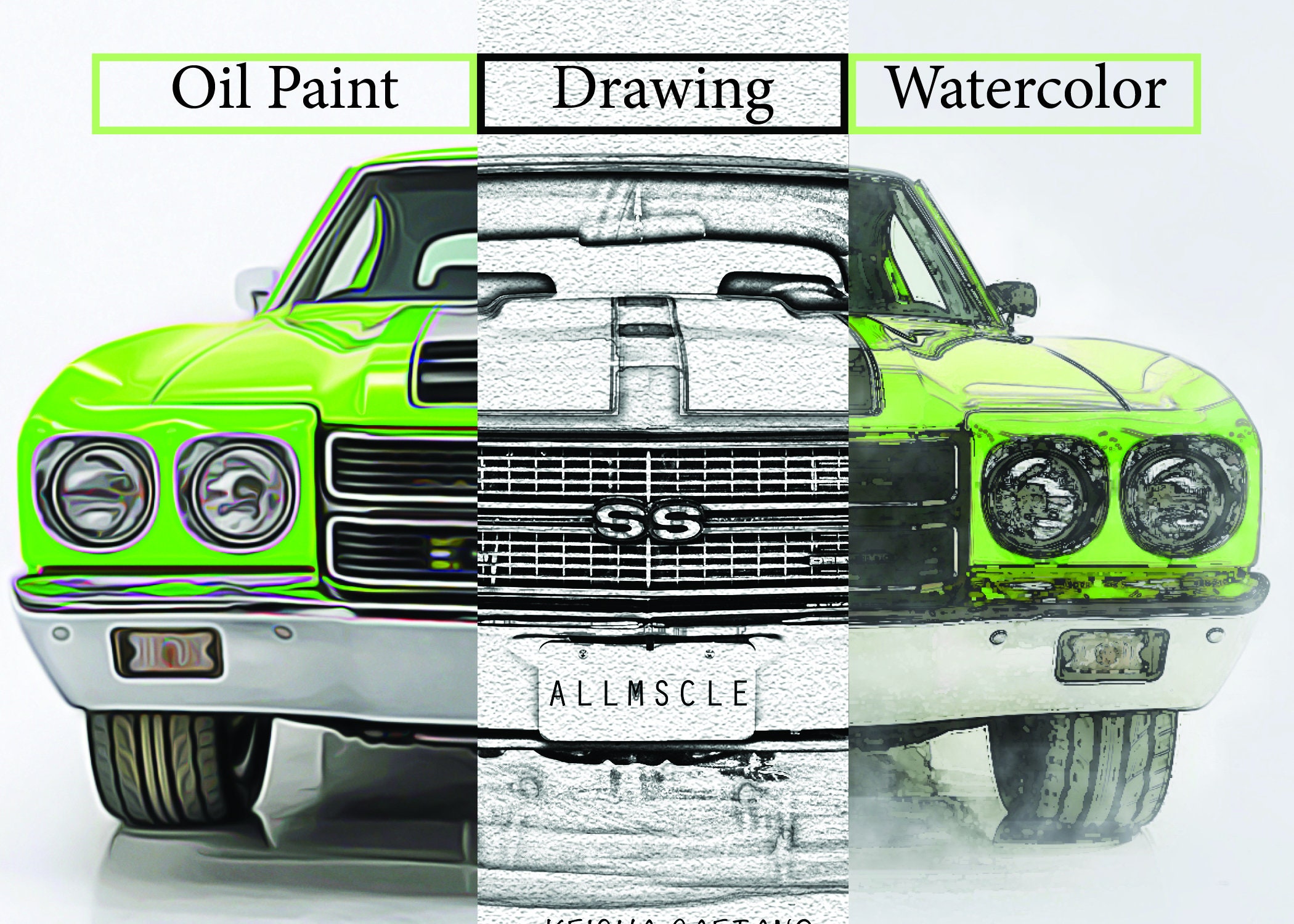 Custom Car Drawing Custom Car Painting Personalized Gifts | Etsy