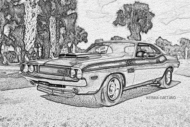 Custom Car Drawing Custom Car Painting Personalized Gifts - Etsy