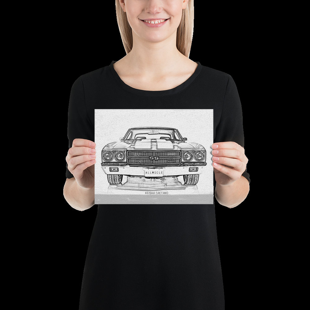 1970 Chevy Chevelle Drawing Chevy Chevelle Classic Car Art - Etsy