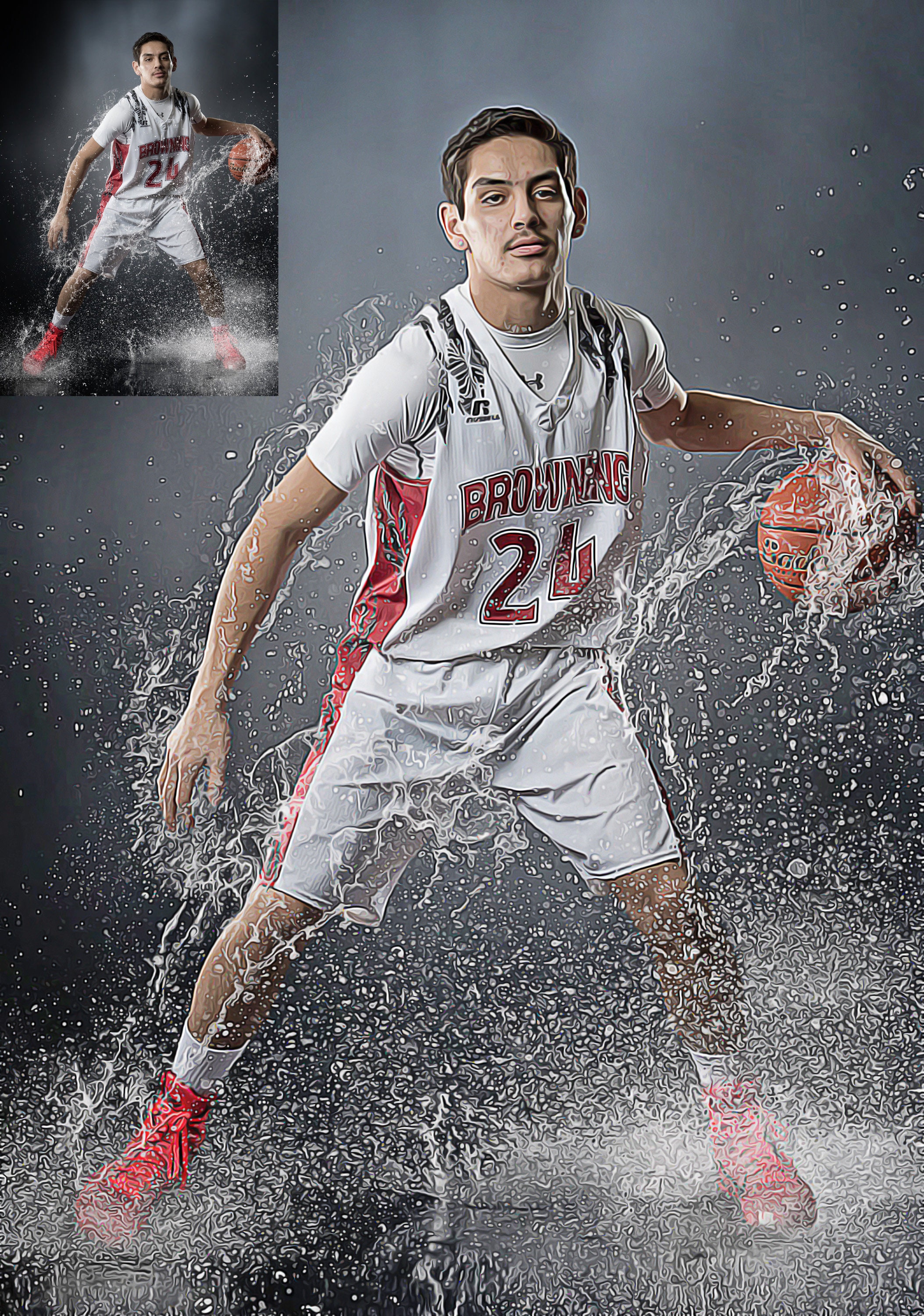 Custom Sport Poster From Photo Athlete Portrait Sport Action | Etsy