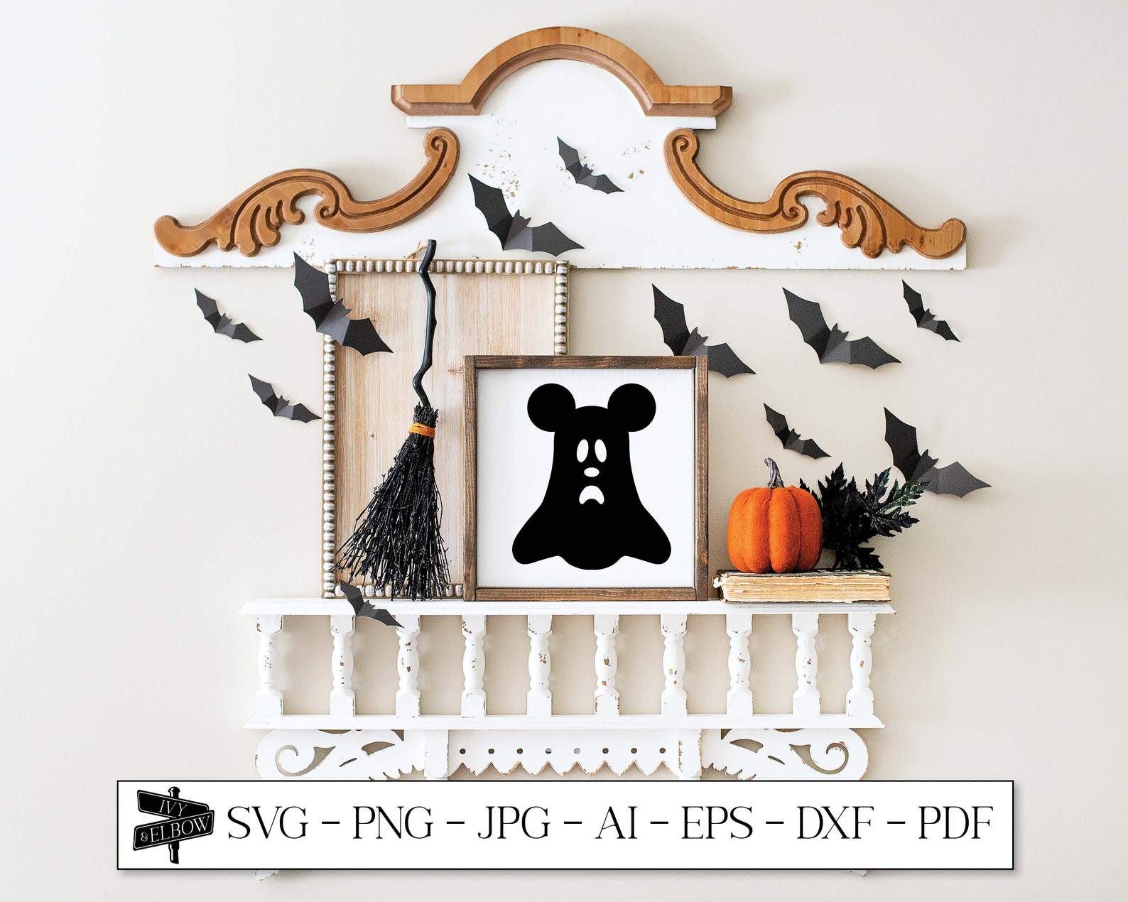 Mouse Ghost Hocus Pocus SVG SVG Files for Cricut | Etsy