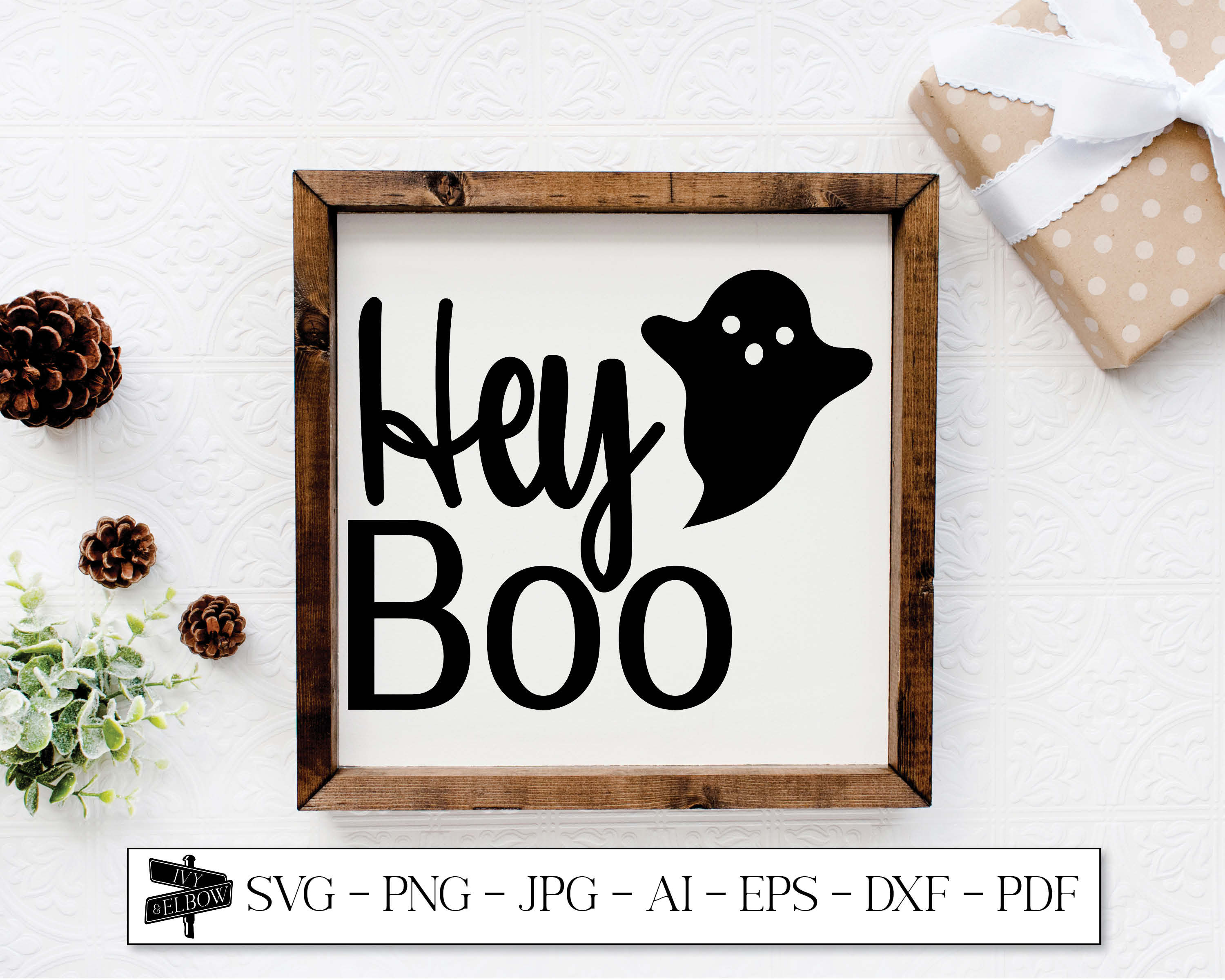 Hey Boo Sublimation Designs Halloween SVG Hocus Pocus SVG | Etsy