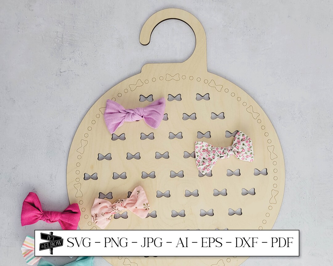 Bow Holder, Bow Hanger, Nursery Room Decor, Sublimation Designs, Laser ...