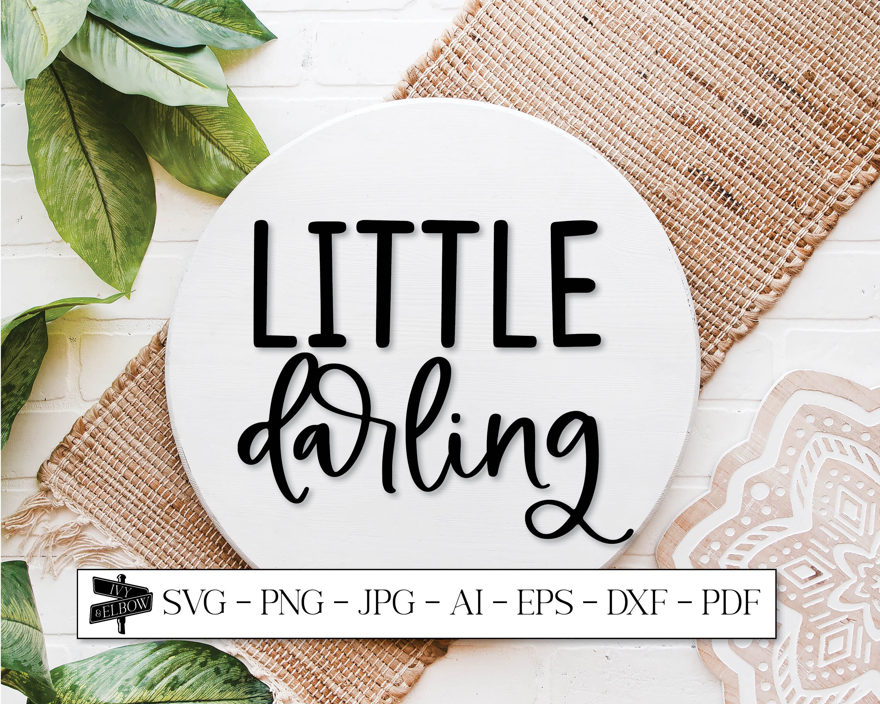 Little Darling SVG Files for Cricut Sublimation Designs | Etsy