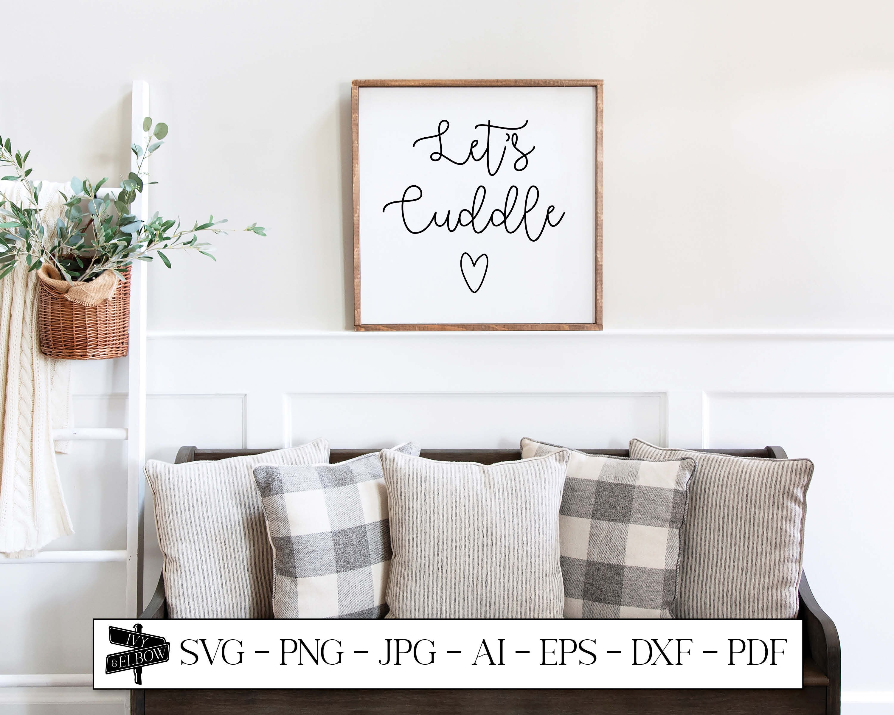 Let's Cuddle SVG Files for Cricut Sublimation Designs - Etsy