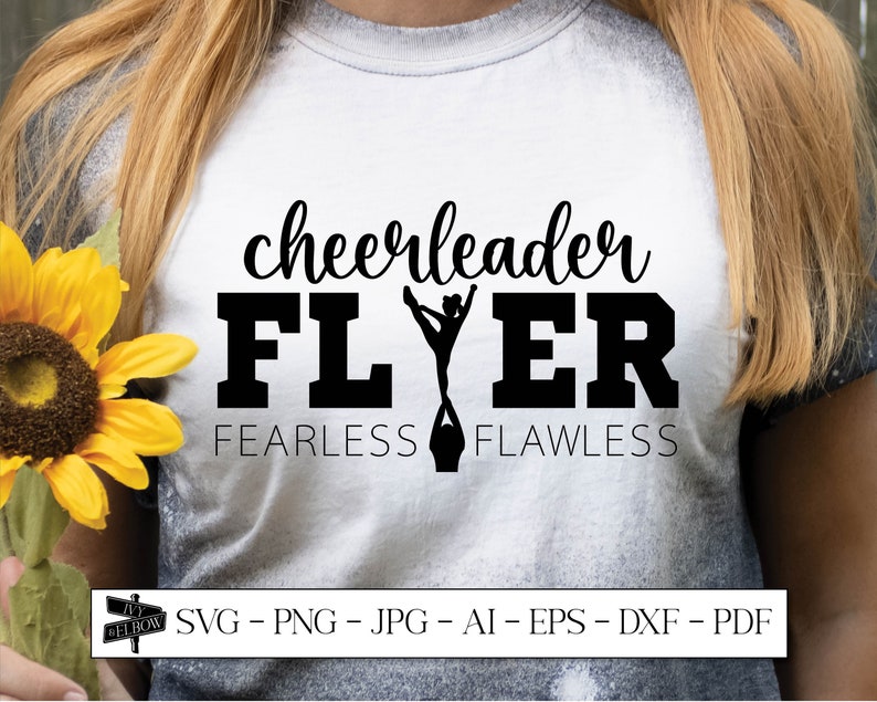 Cheerleader SVG Flyer Sublimation Designs Cheer SVG SVG | Etsy