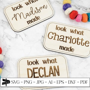 Look What I Made, SVG Files for Cricut, Sublimation Designs, Playroom ...