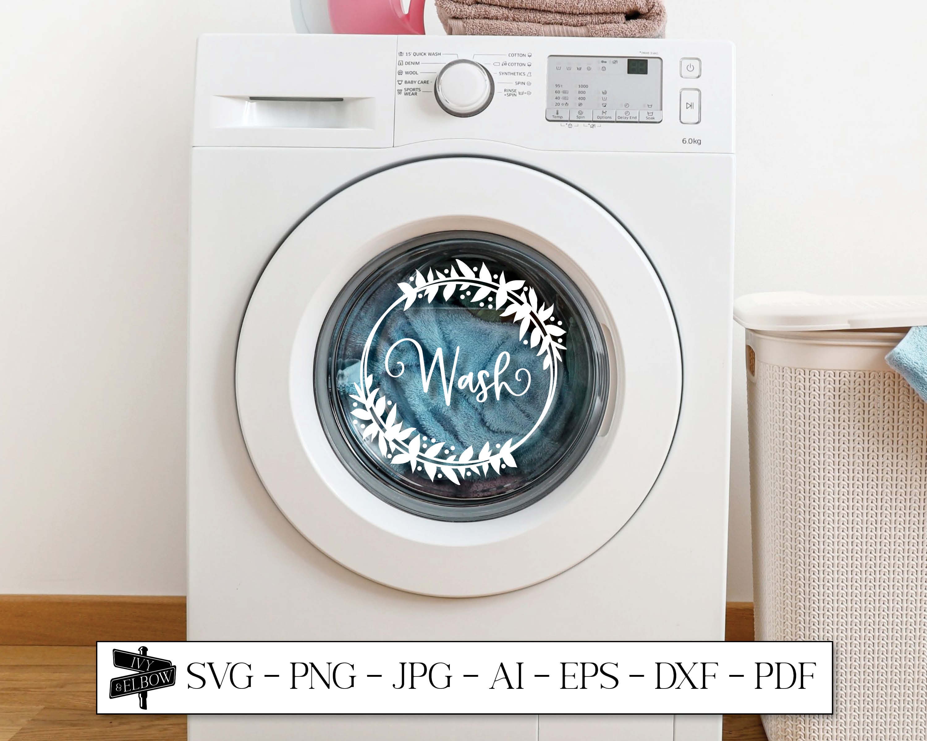 Wash and Dry Laundry SVG SVG Files for Cricut Farmhouse SVG - Etsy