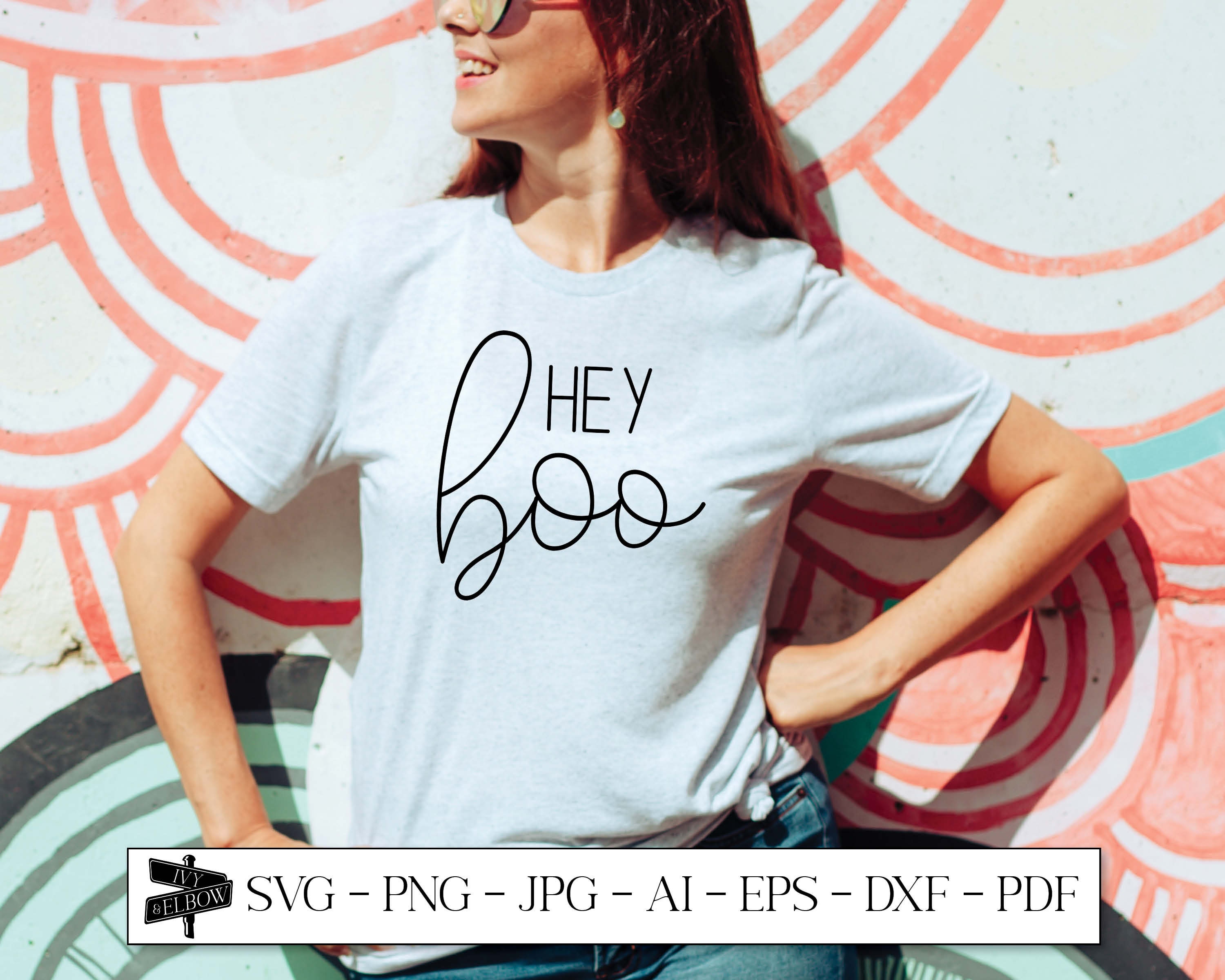 Hey Boo Sublimation Designs Halloween SVG Funny Halloween - Etsy