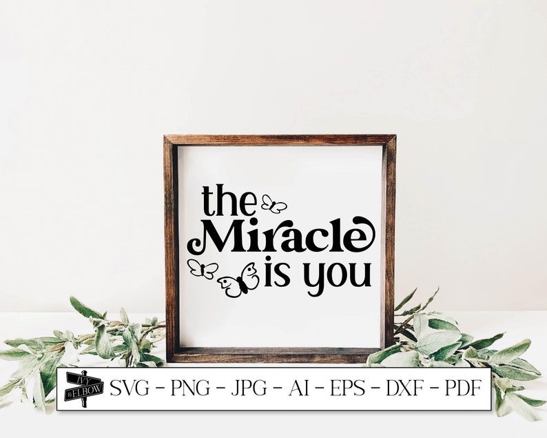 The Miracle is You Encanto Sign Home Decor SVG SVG Files - Etsy