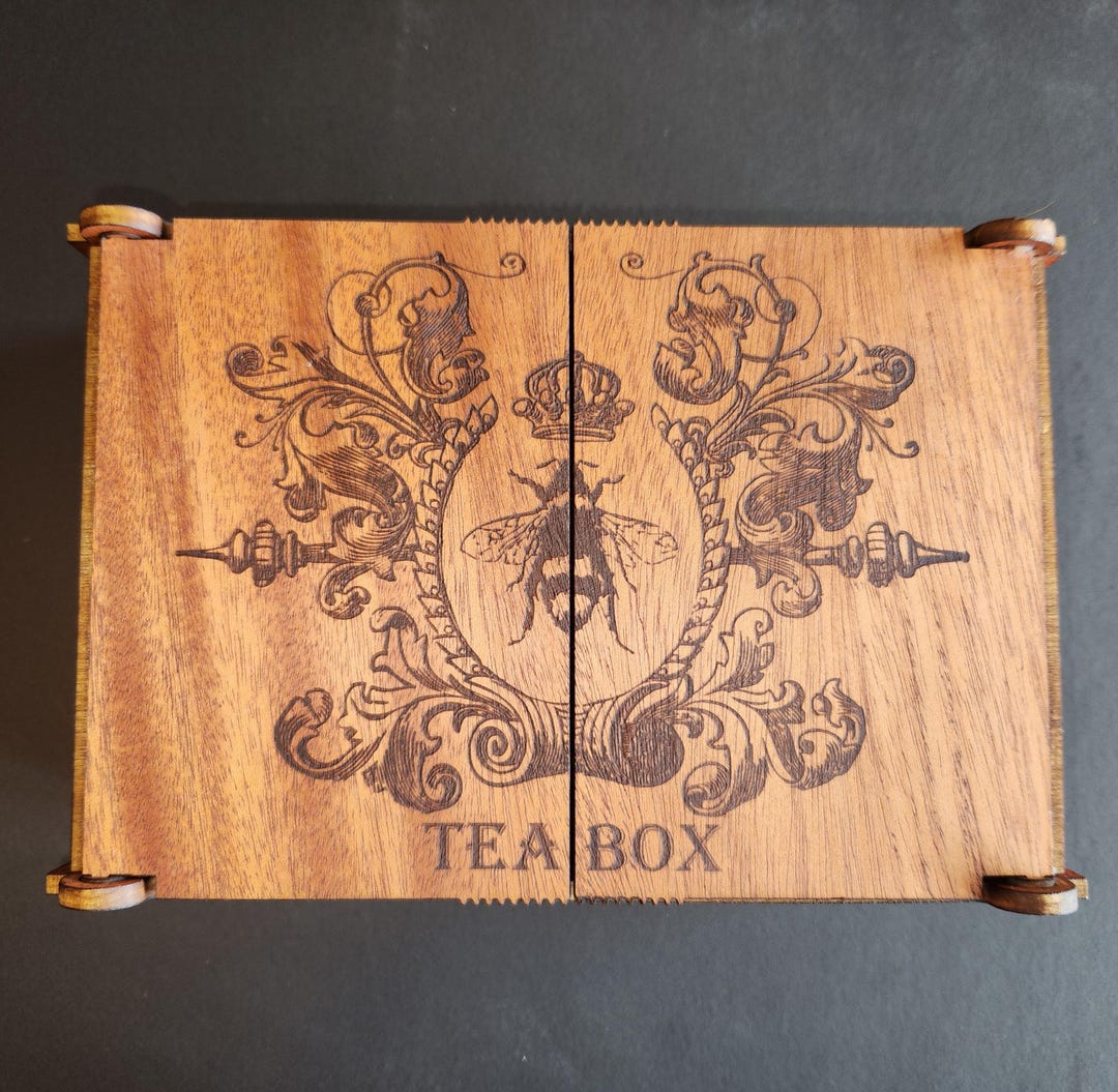 Double Door Tea Box With Insert - Lightburn File - Etsy