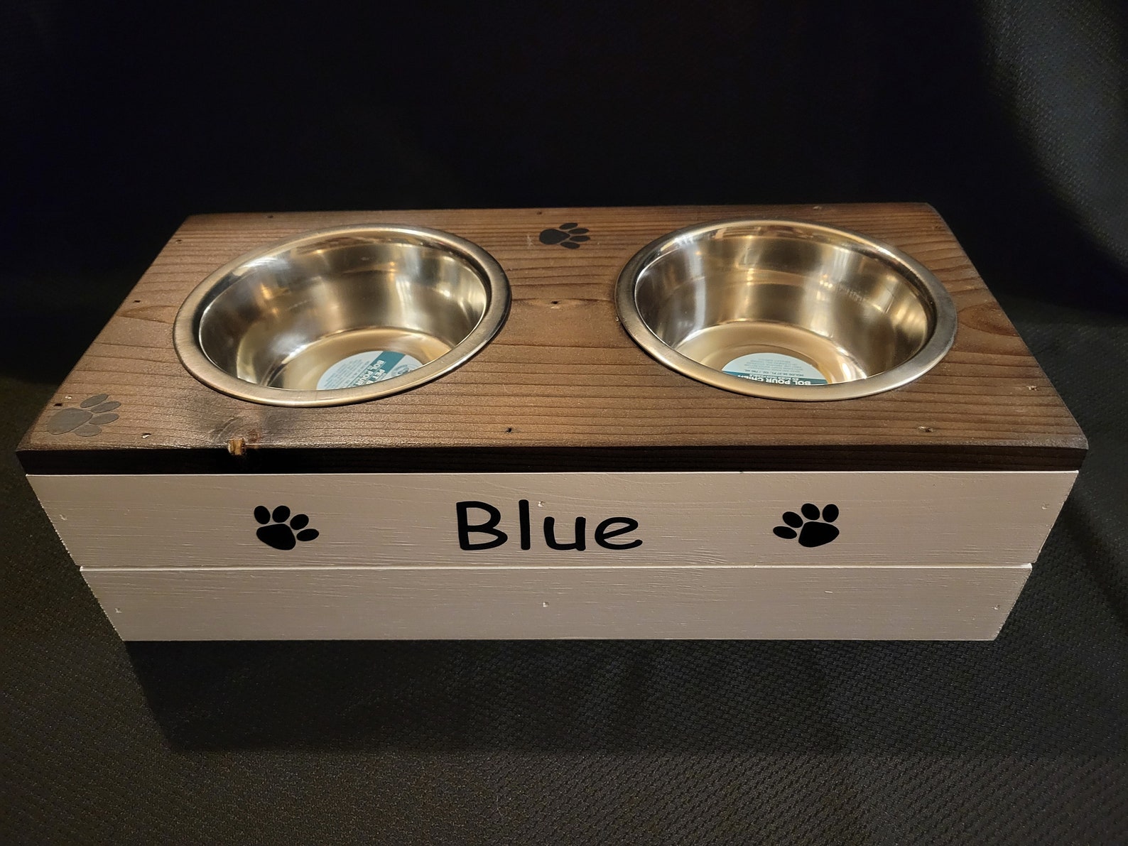 Elevated Dog Bowl Stand Dog Food Stand Dog Bowl Stand - Etsy