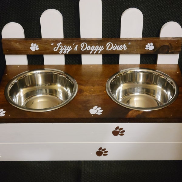 Rustic Dog Bowl - Etsy