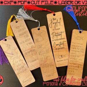 Instant Download Christian Bookmark Bundle Vol II 10 Faith Based SVG ...