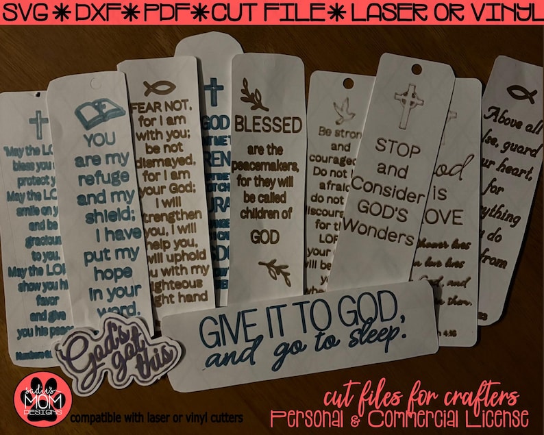 Instant Download | Christian Bookmark Bundle Vol III | 10 Faith Based ...