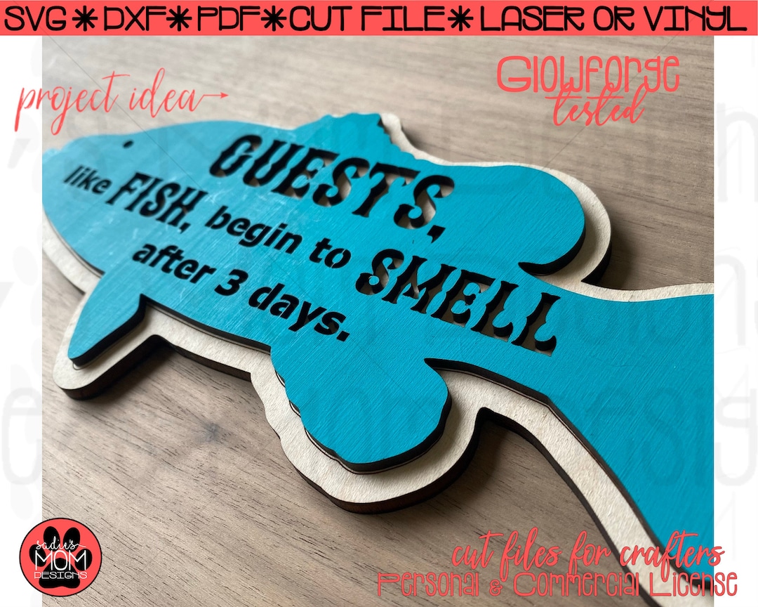 Instant Download | Guests and Fish SVG | Benjamin Franklin Quote ...