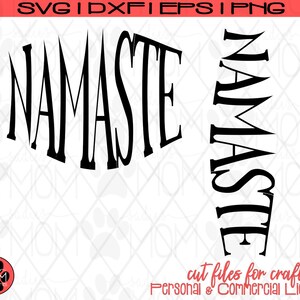 Namaste SVG | Namaste Horizontal & Vertical Cut Files | Cricut SVG ...