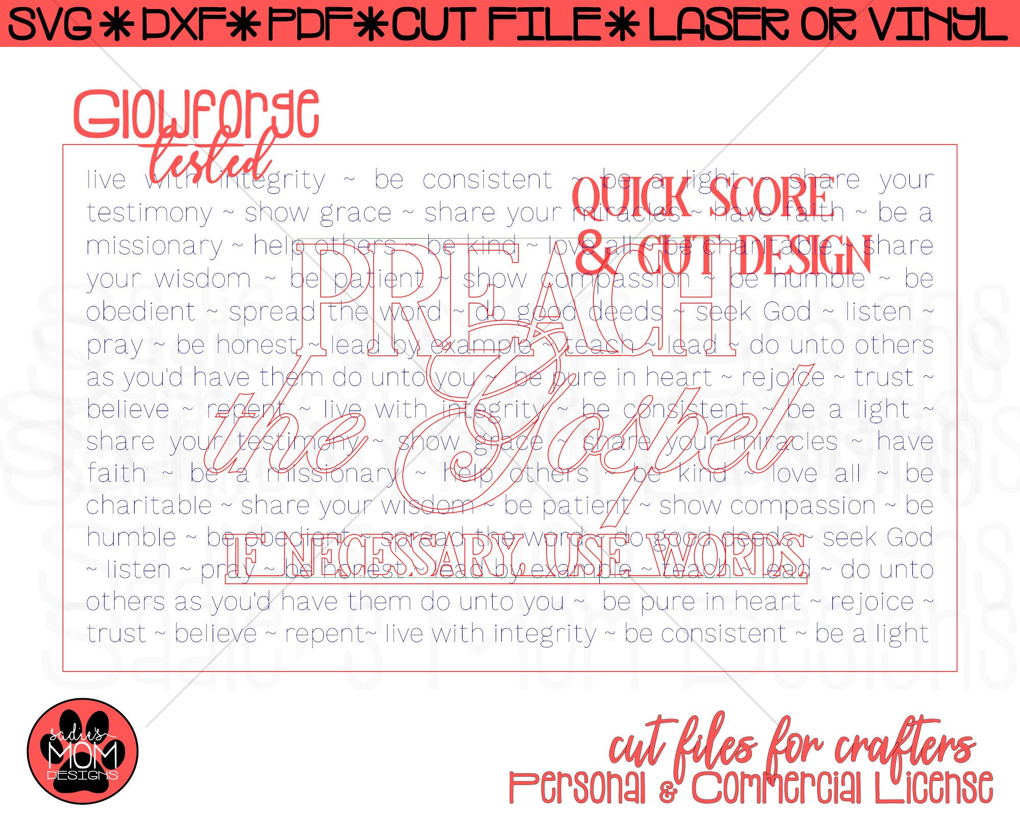 Instant Download Laser Ready Christian SVG Preach the - Etsy