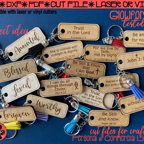 Instant Download 16 Faith Based Keychain Designs SVG - Etsy