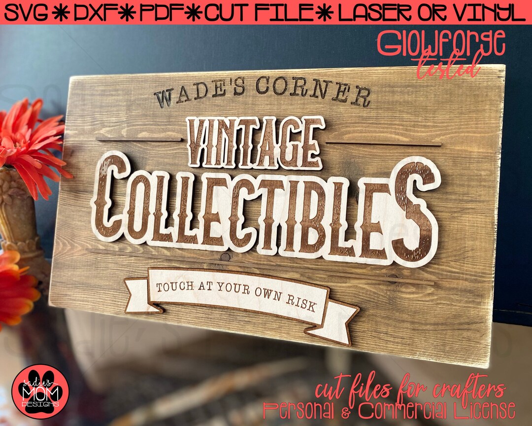 Instant Download Laser Ready Vintage Sign SVG Vintage Collectibles ...