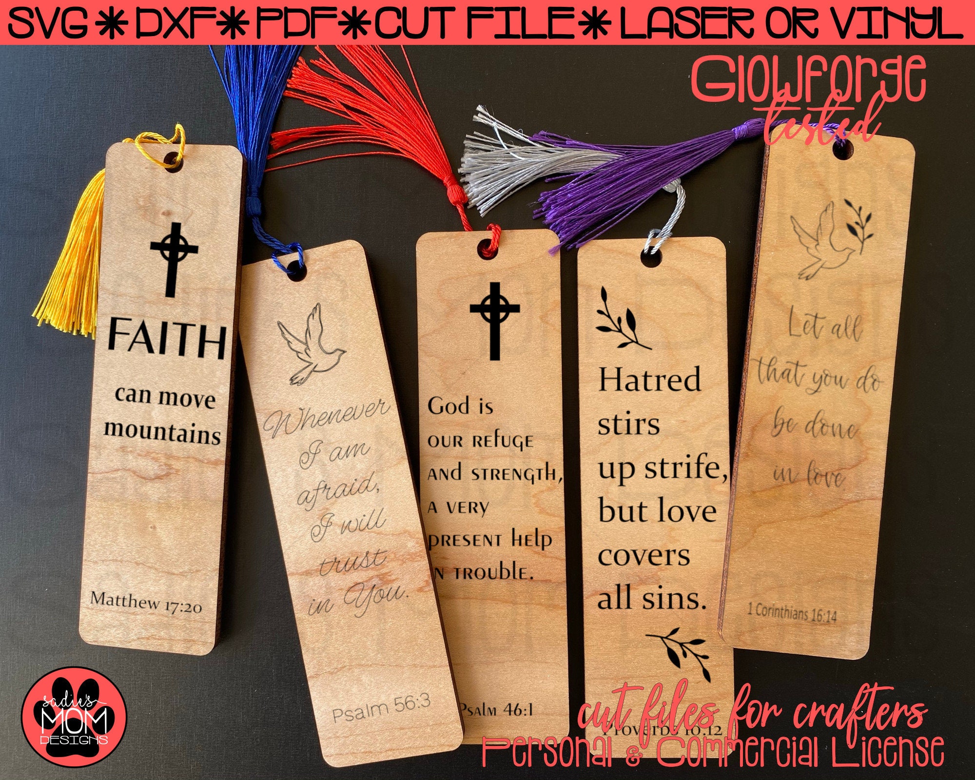 Instant Download | Christian Bookmark Bundle Vol II | 10 Faith Based ...