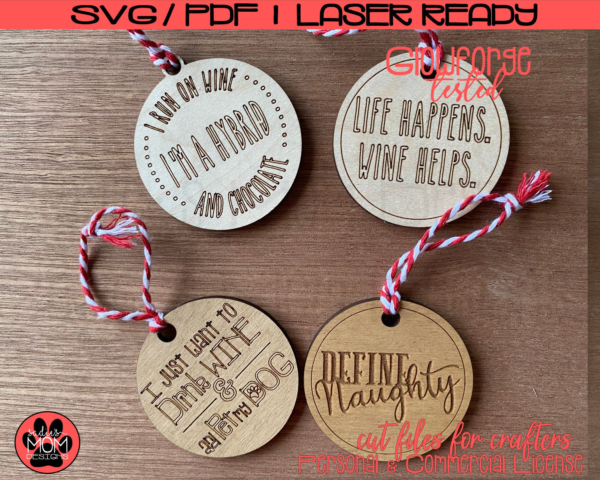 Instant Download 15 Wine Tag Designs SVG Bundle Wine - Etsy