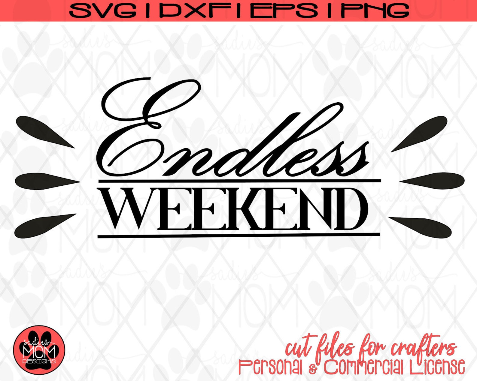 Endless Weekend SVG Cricut SVG Silhouette DXF Retirement - Etsy