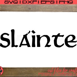 Slainte SVG | Irish Drinking Toast | St Patricks Day | St Paddys ...