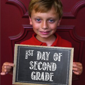 First Day of School Printable Signs All Grades a Photo Prop - Etsy