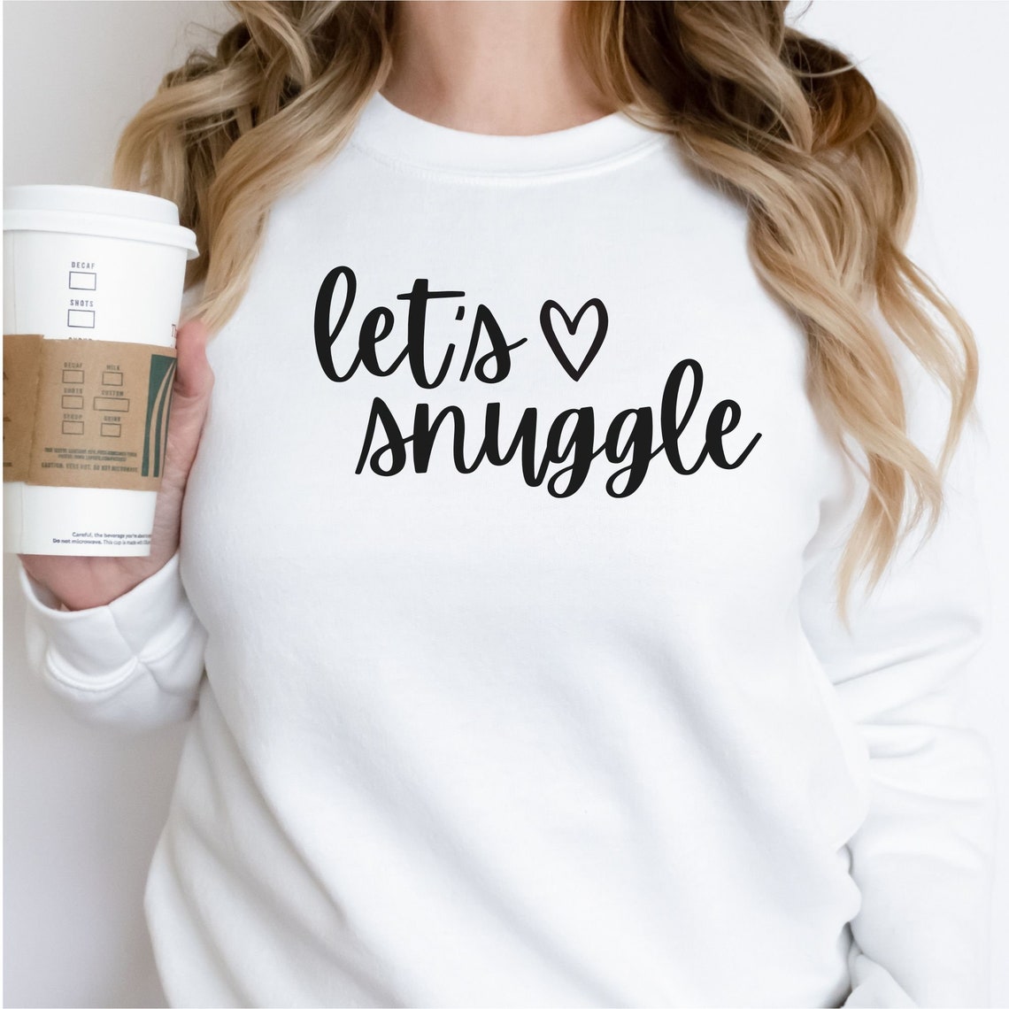 Let's Snuggle SVG Fall Winter PNG JPG Files Script Graphic - Etsy