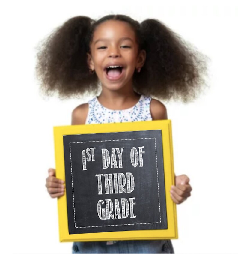 First Day of School Printable Signs All Grades a Photo Prop - Etsy