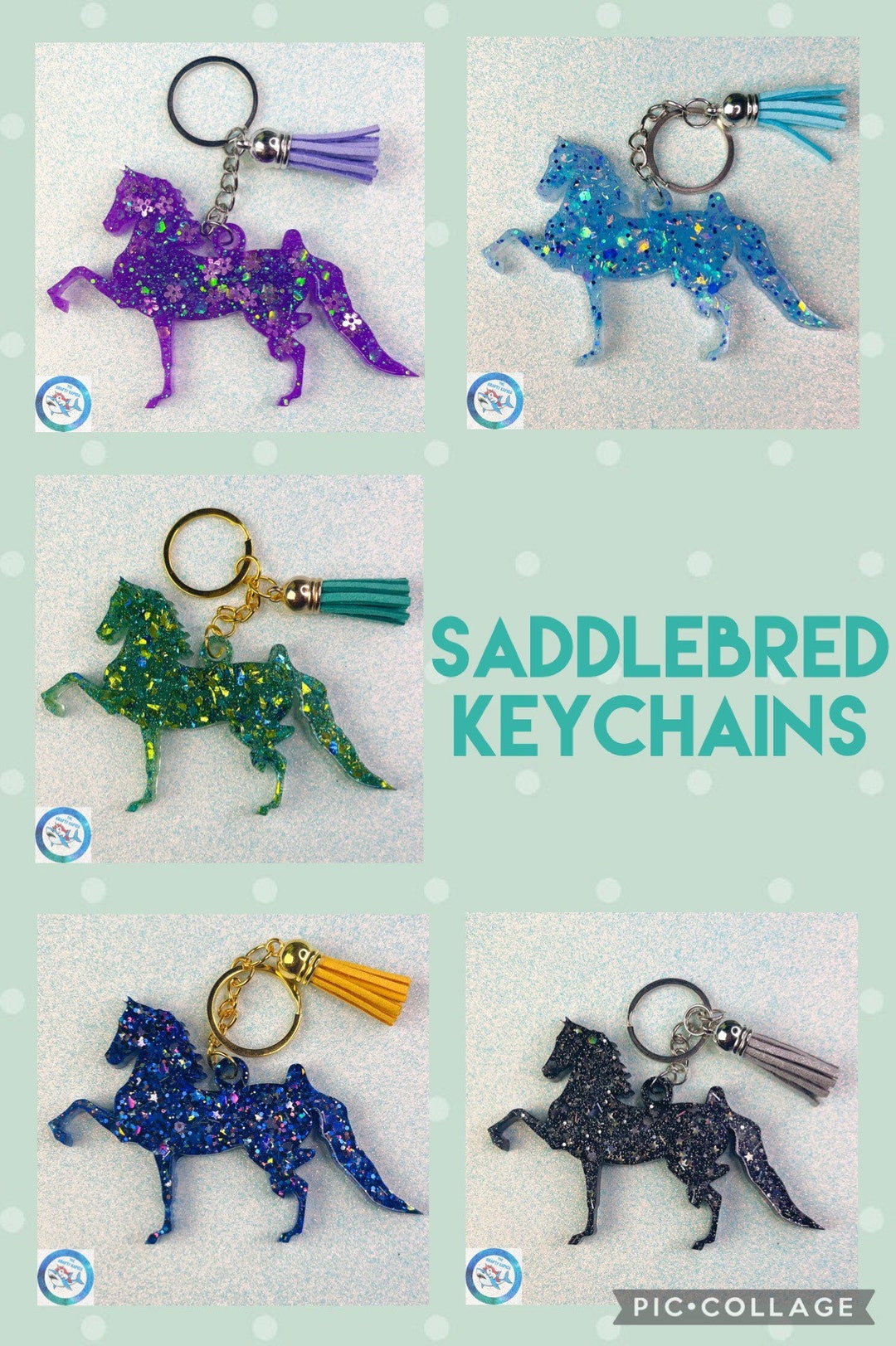Resin Saddlebred Horse Keychain - Etsy