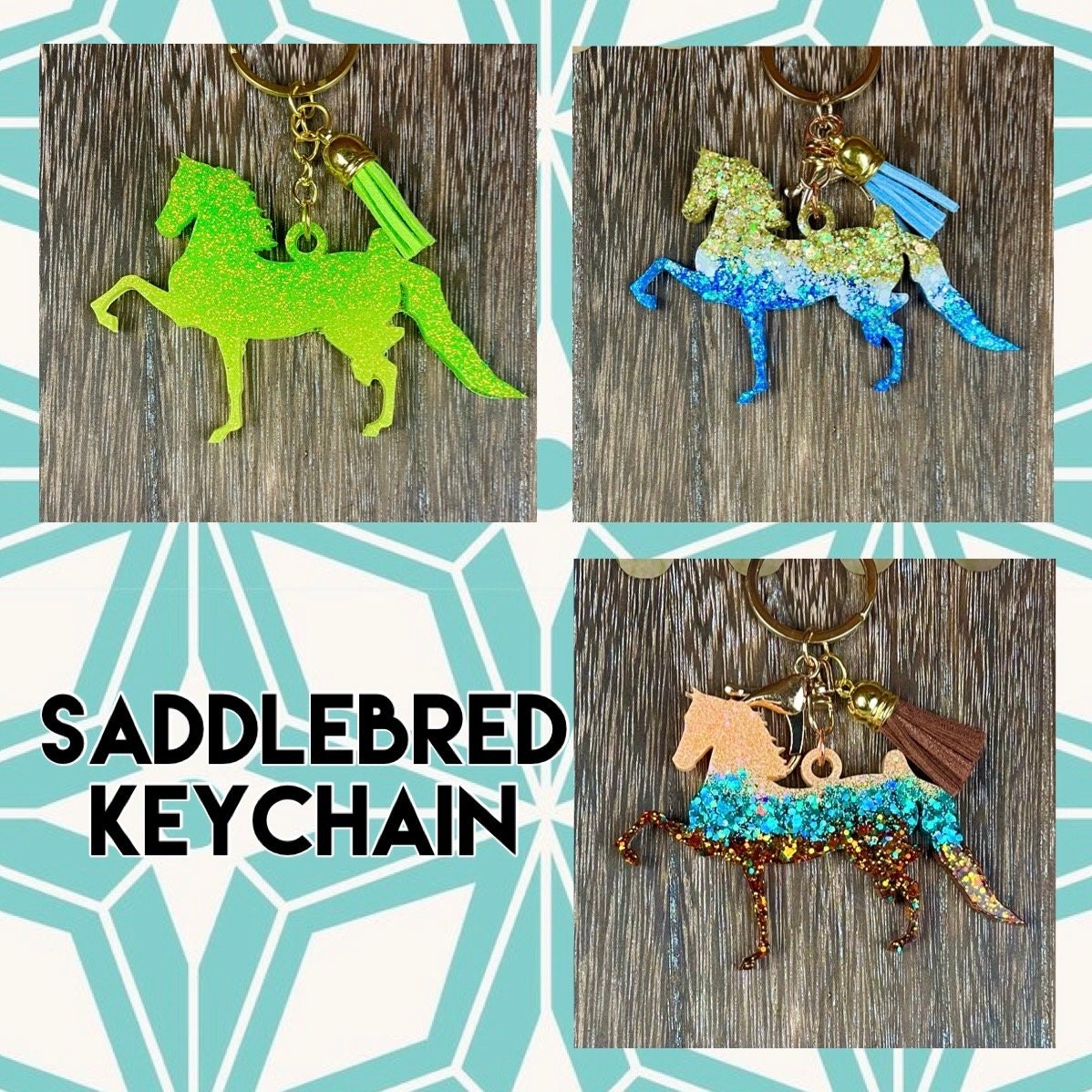 Resin Saddlebred Horse Keychain - Etsy