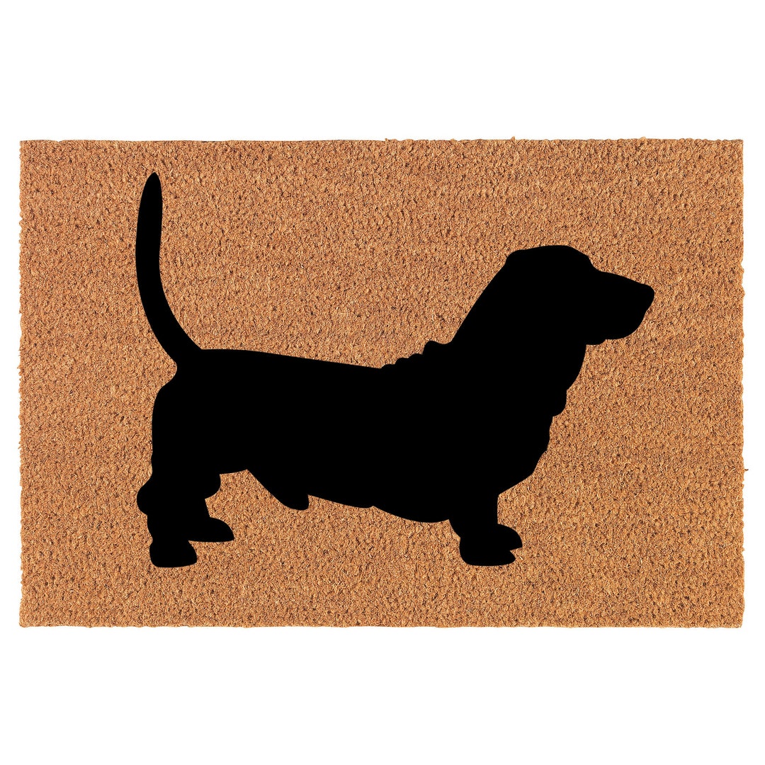 Basset Hound Coir Doormat Door Mat Entry Mat Housewarming Gift Newlywed ...