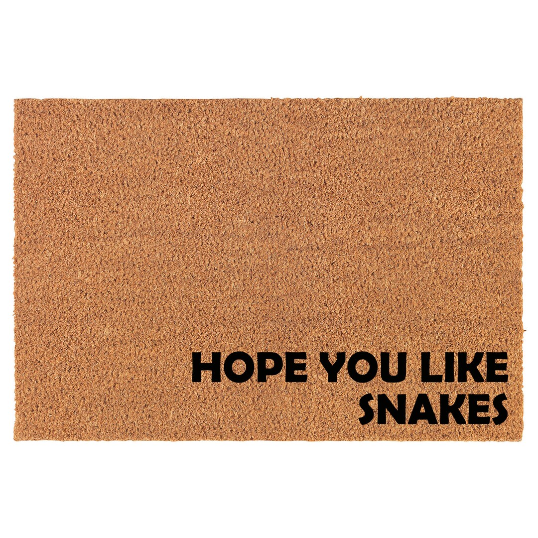 Hope You Like Snakes CORNER Coir Doormat Door Mat Entry Mat ...