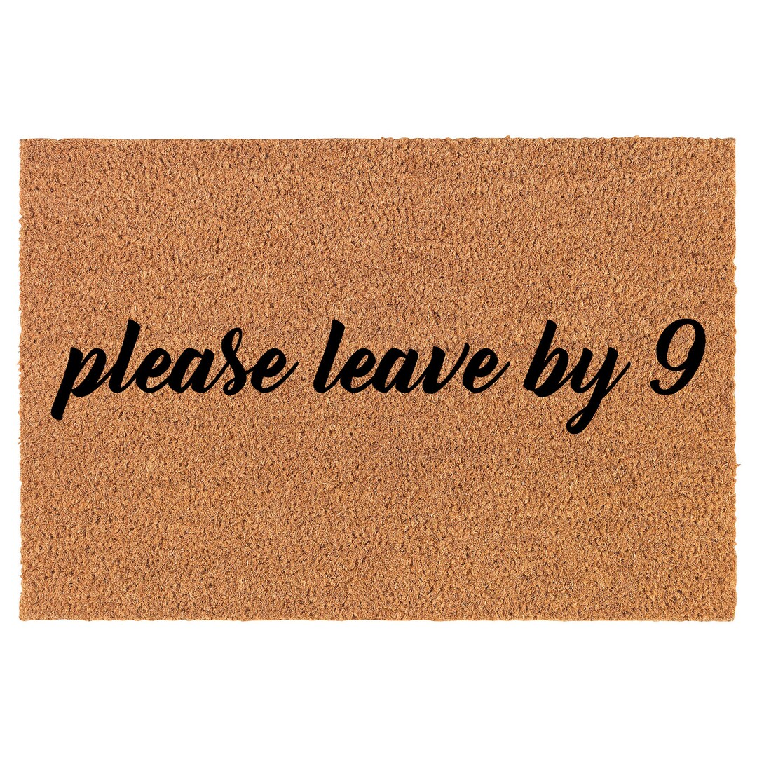 Please Leave by 9 Funny Coir Doormat Door Mat Entry Mat Housewarming ...