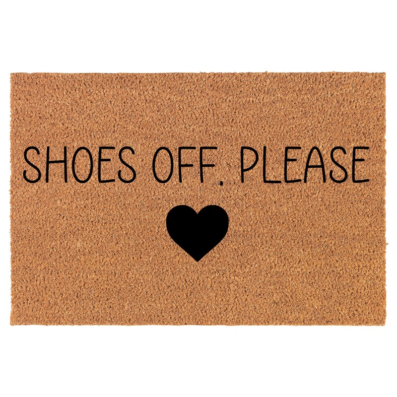Shoes off Doormat - Etsy