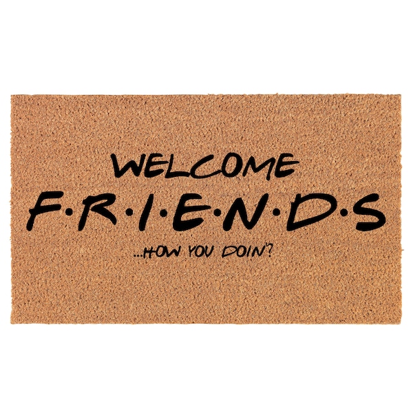 Friends Welcome Mat - Etsy