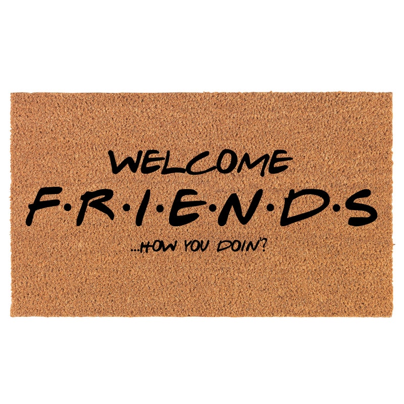 Friends Welcome Mat - Etsy