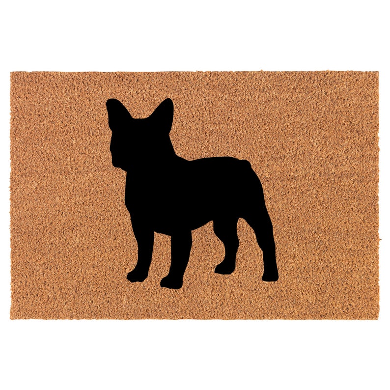French Bulldog Frenchie Coir Doormat Door Mat Entry Mat - Etsy