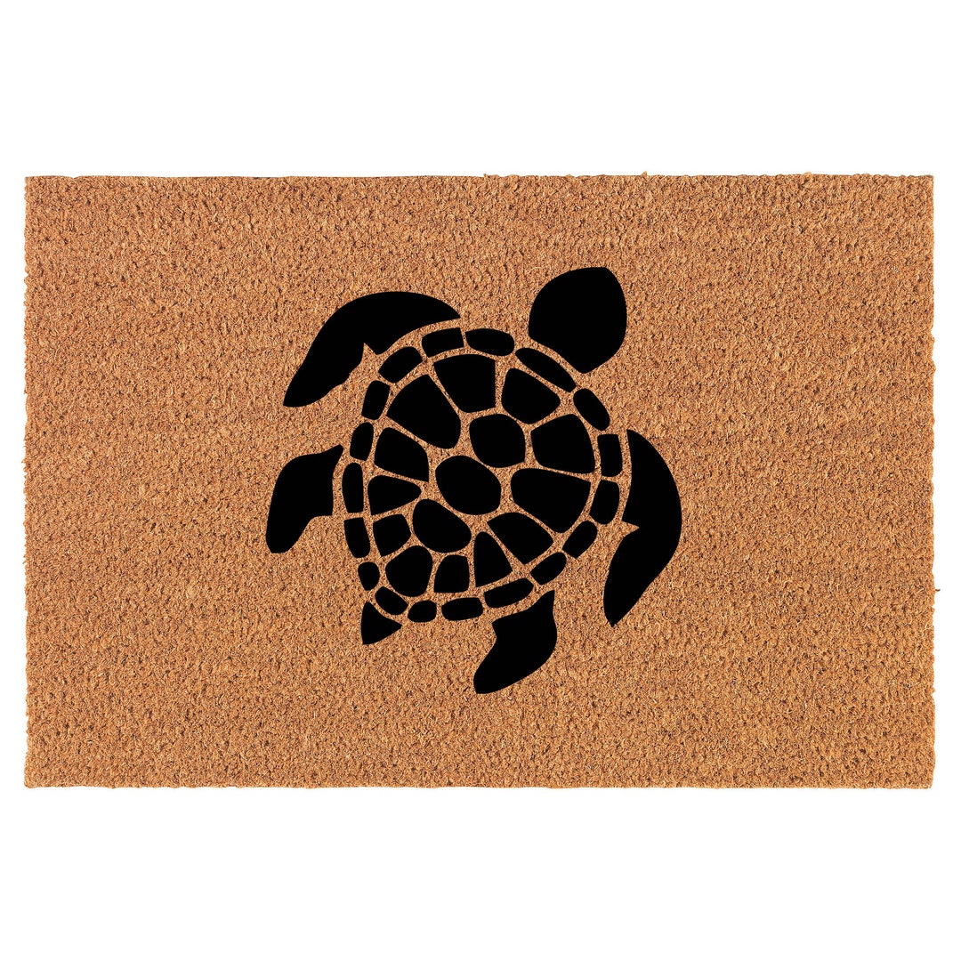 Sea Turtle Coir Doormat Door Mat Housewarming Gift Newlywed Gift ...