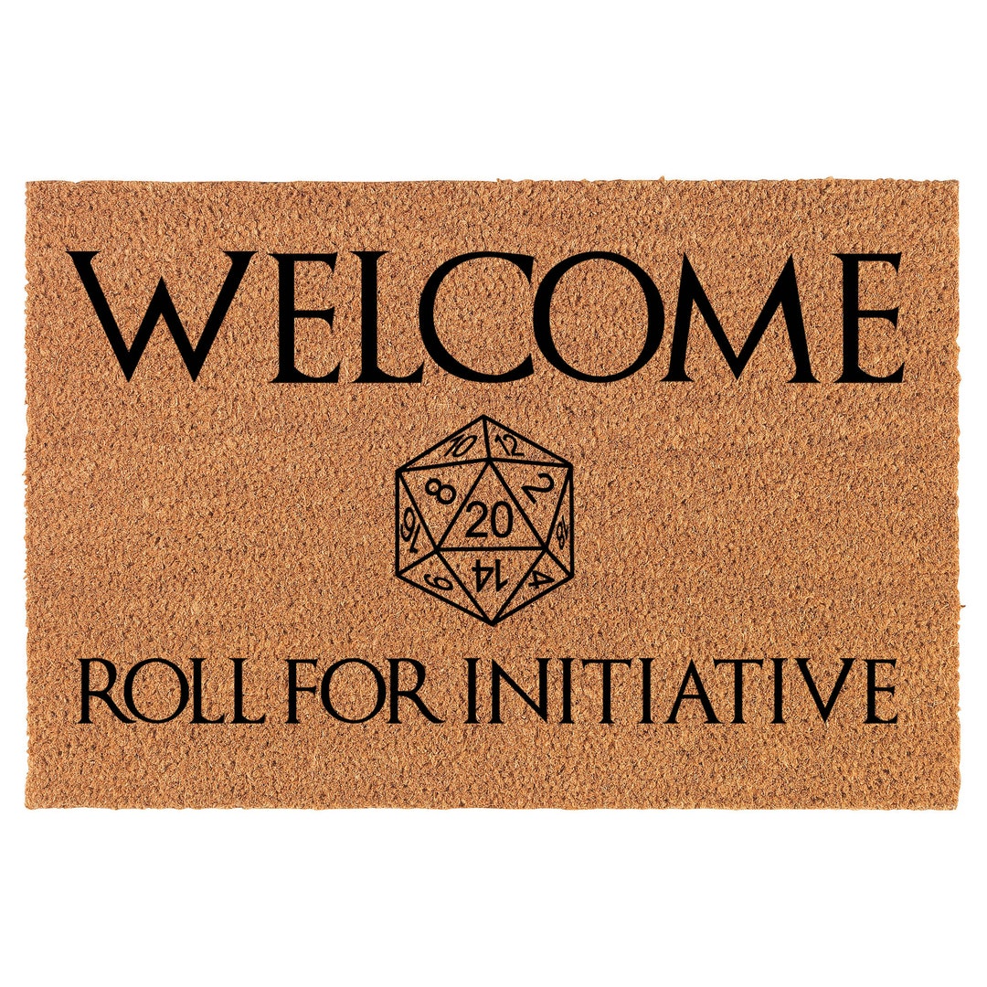 Welcome Roll for Initiative Funny Coir Doormat Door Mat Entry Mat ...