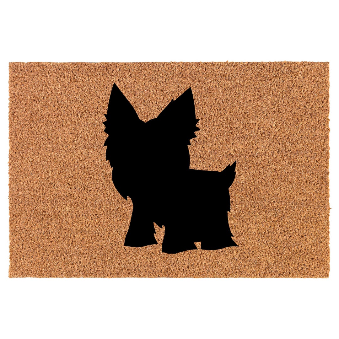 Yorkie Coir Doormat Door Mat Entry Mat Housewarming Gift Newlywed Gift ...