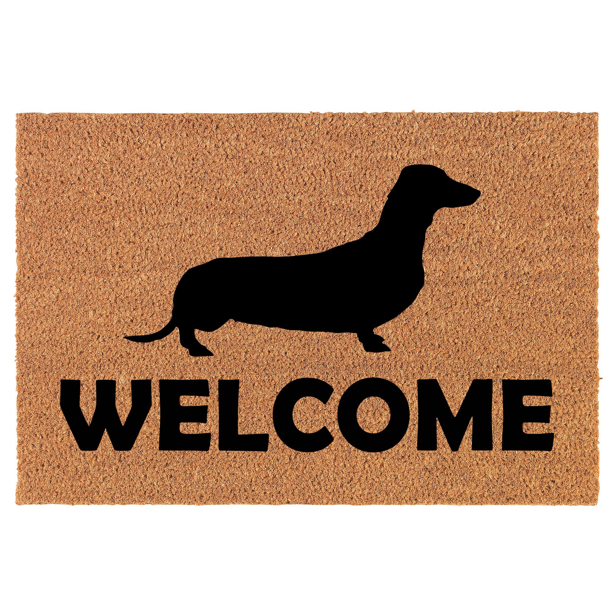 Welcome Dachshund Coir Doormat Door Mat Entry Mat Housewarming | Etsy