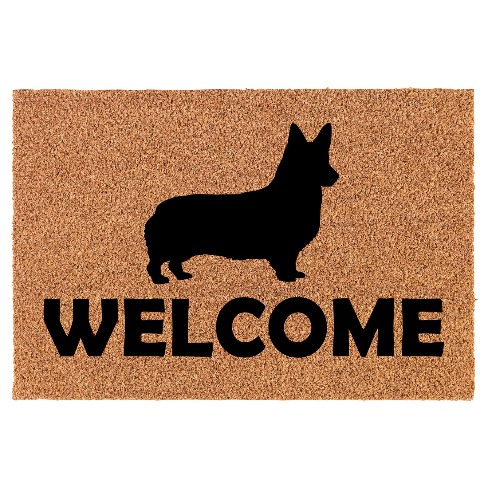 Welcome Corgi Coir Doormat Door Mat Entry Mat Housewarming - Etsy