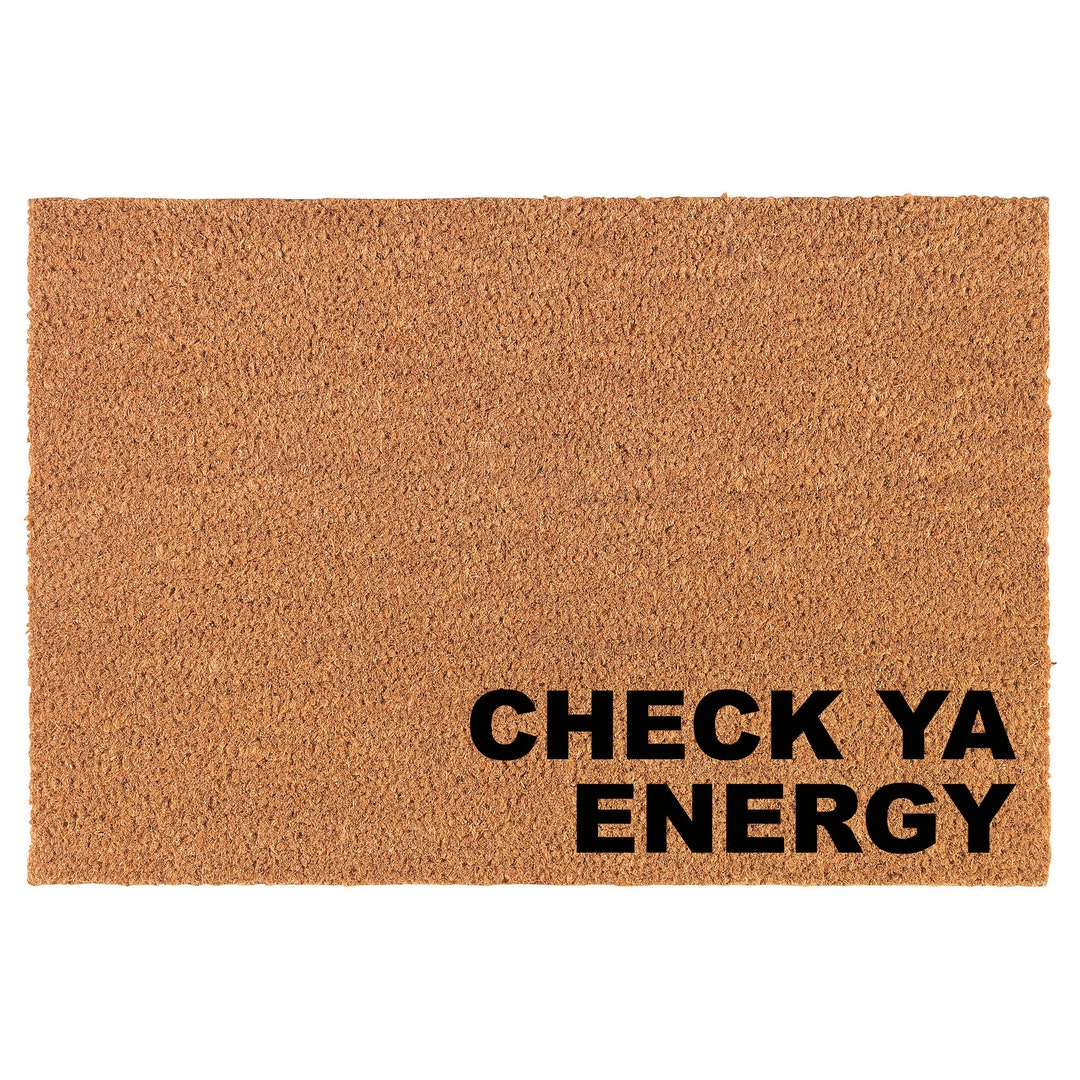 Check Ya Energy Corner Coir Doormat Door Mat Entry Mat Housewarming ...